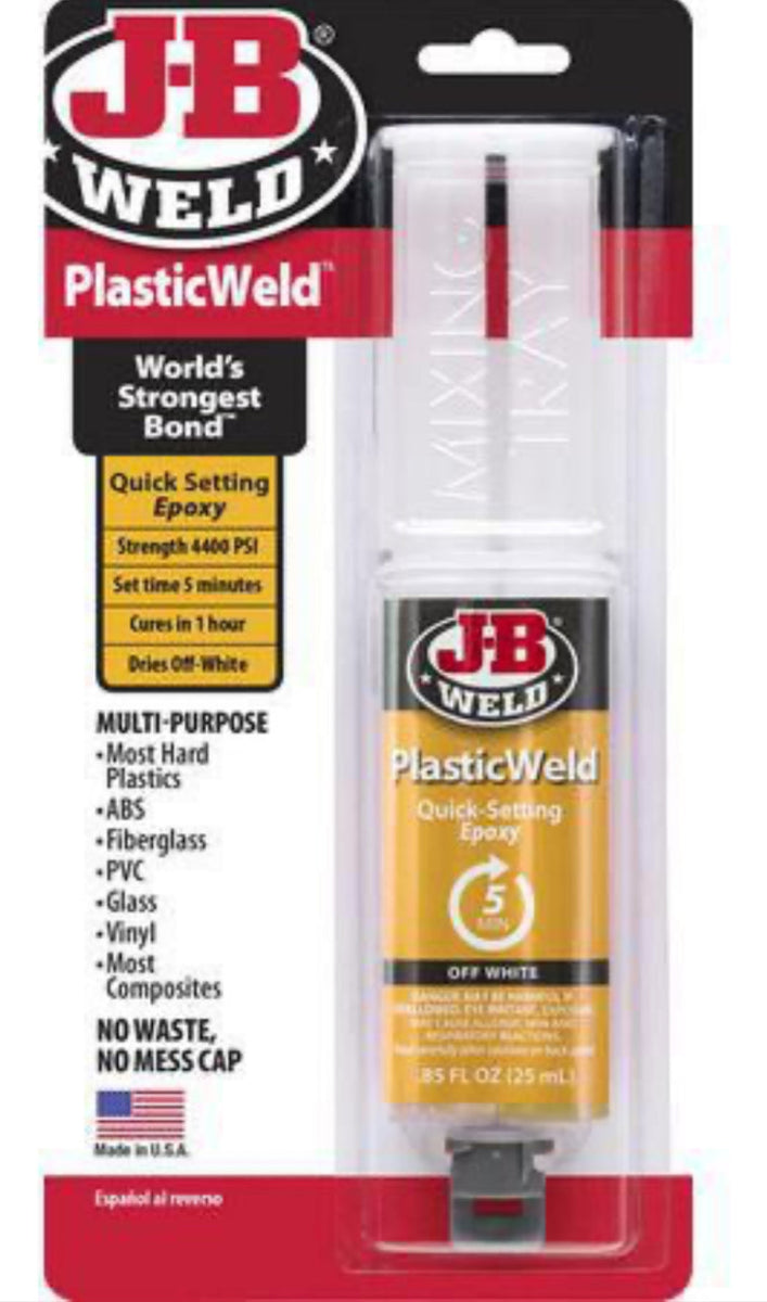 JB Weld PlasticWeld Epoxy Adhesive Syringe Mixer 25ml - 50132 ...